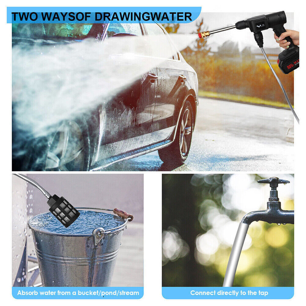 Cordless Power Jet Pressure Washer ( +2 FREE Batteries) – The Green Yards